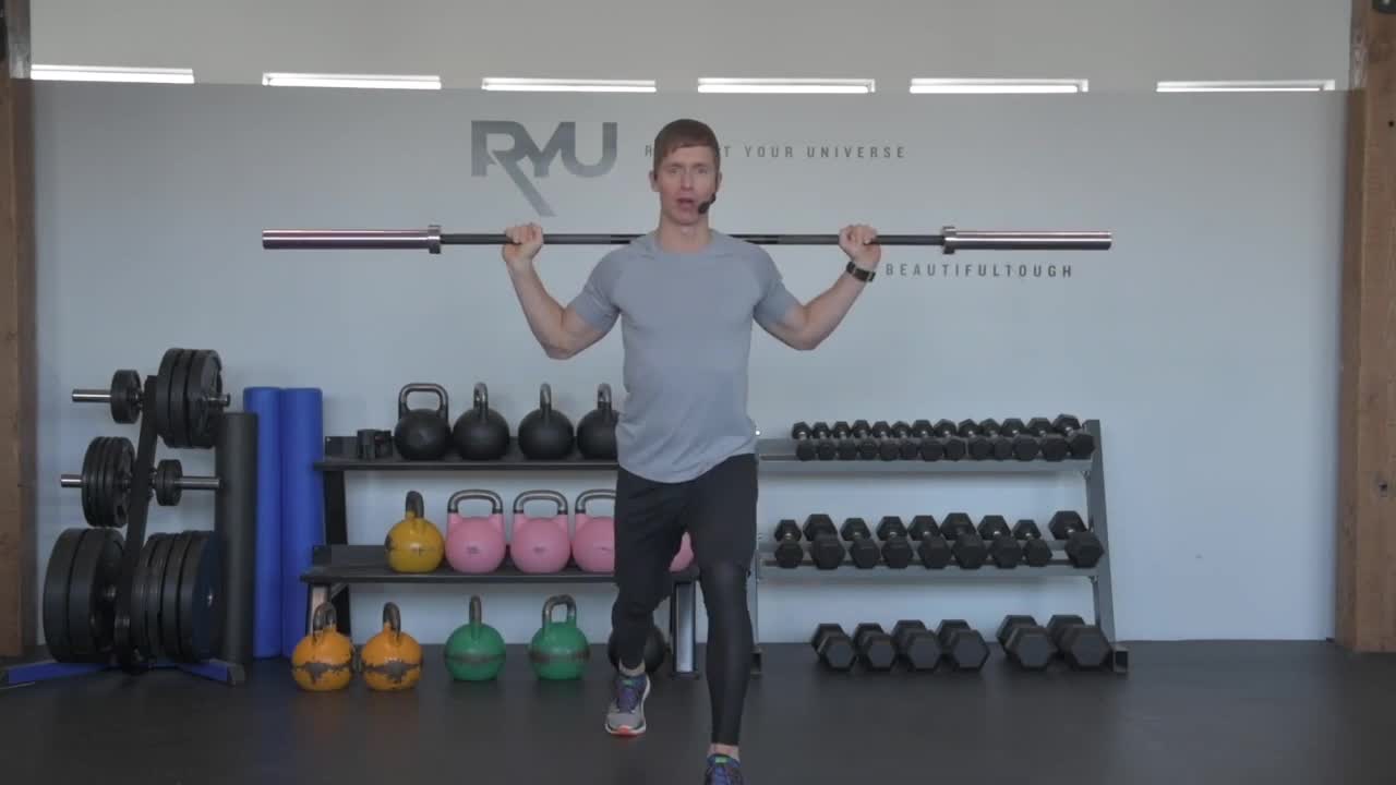 How To Do An Alternating Barbell Lunge