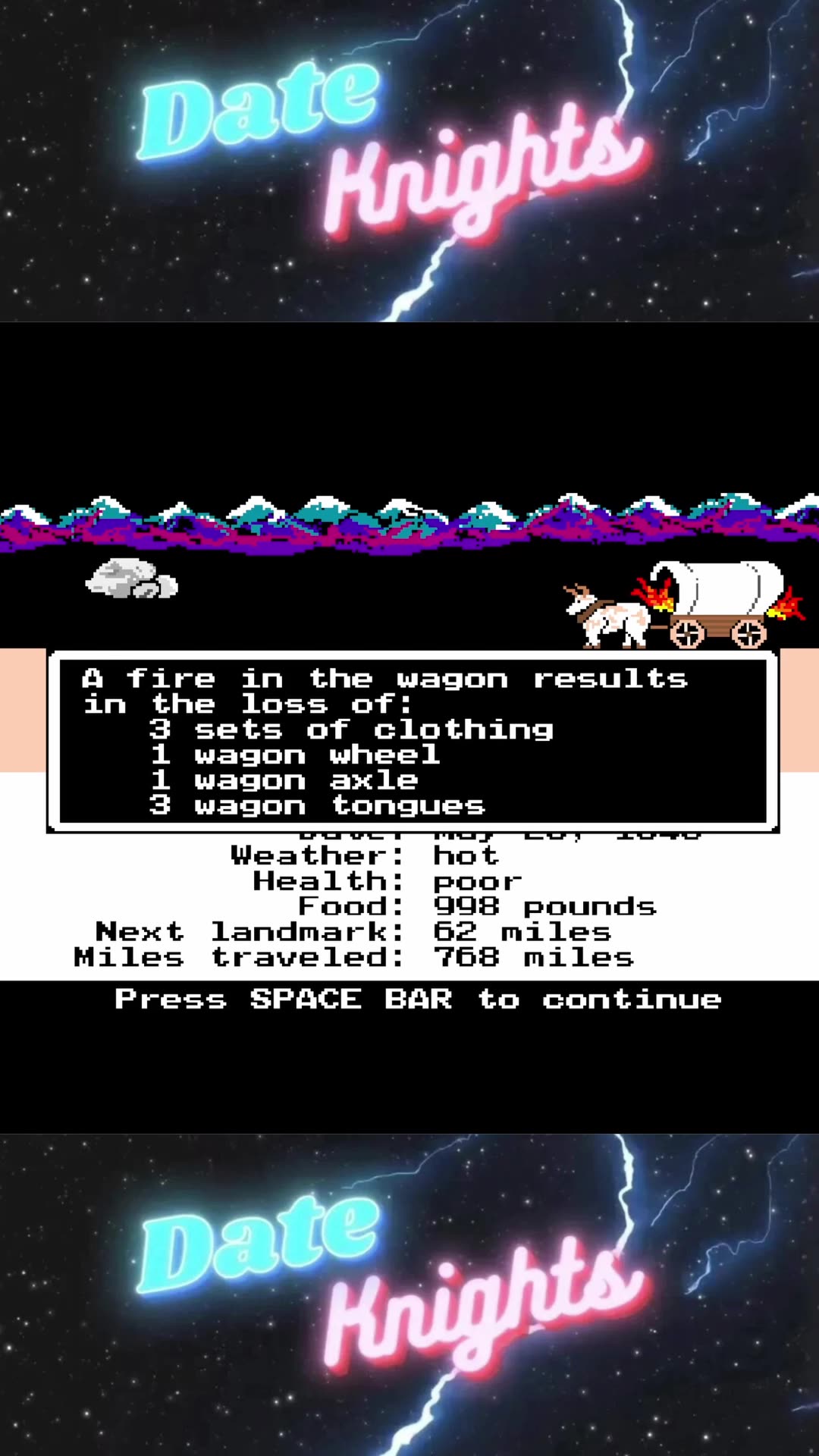 Holy tragedy Batman - Oregon Trail 1990 Short