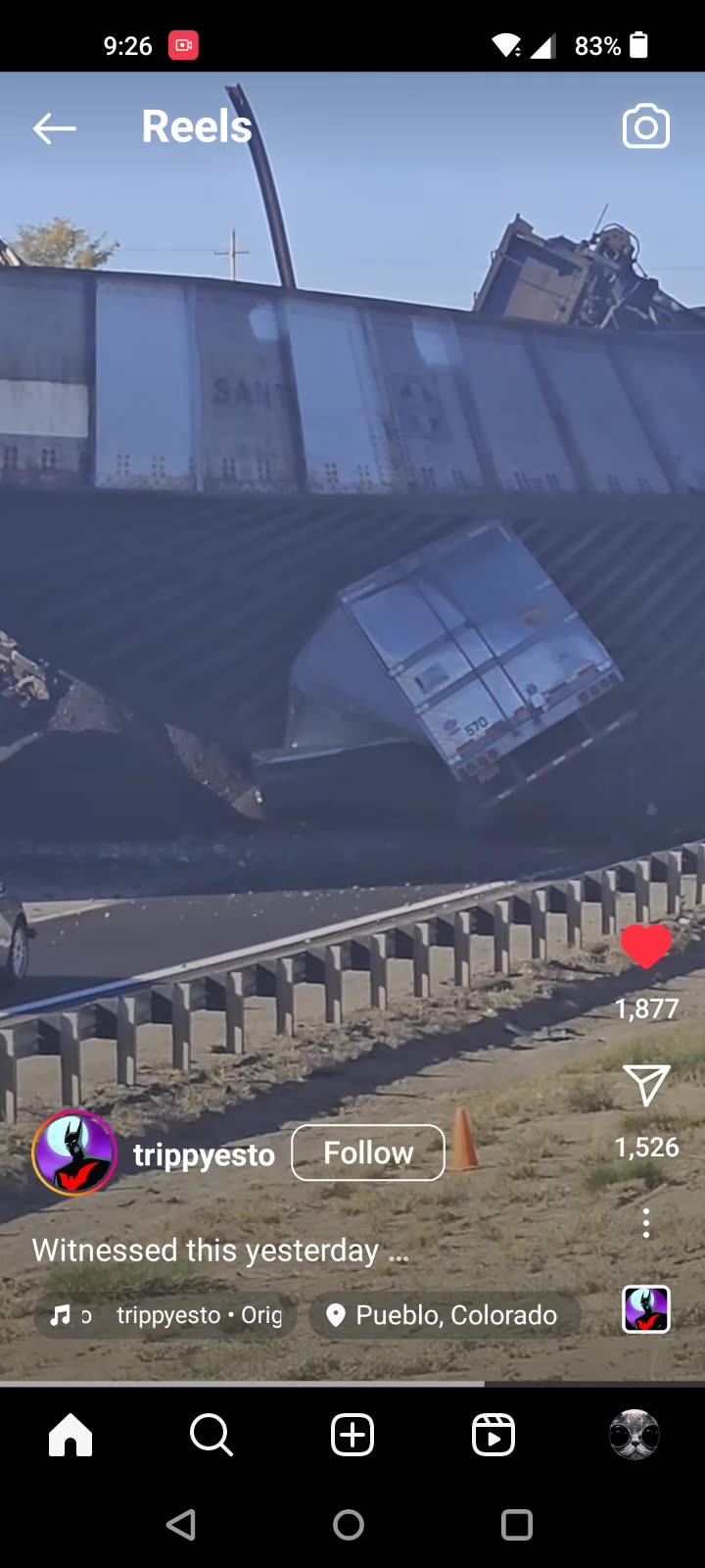 Bridge Collapse Train Derailment in Colorado