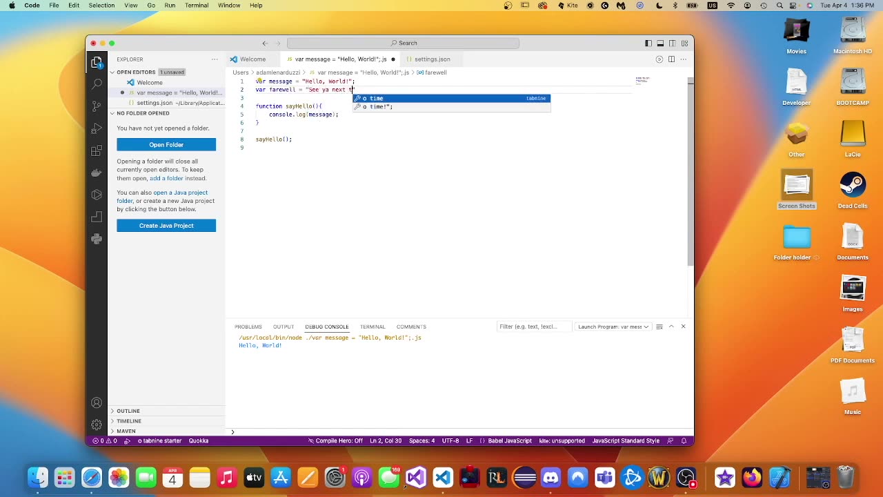 Meathead Coding Introduction And Hello World Javascript Tutorial 9827