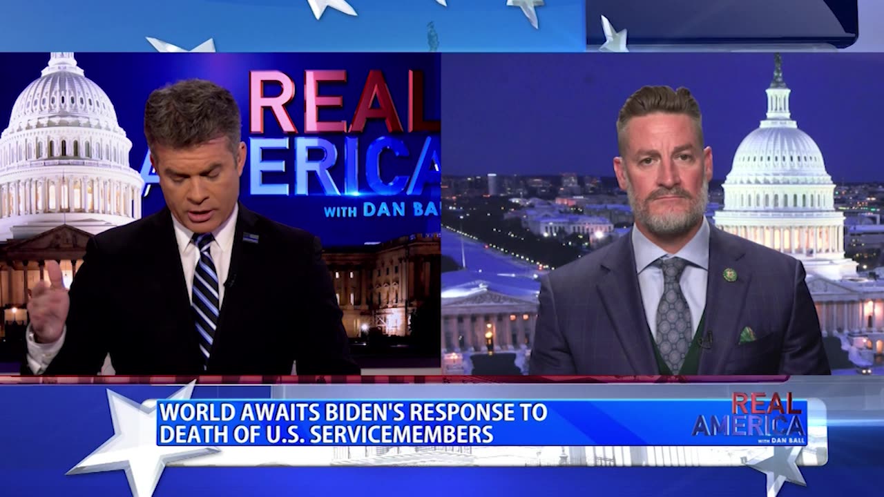 REAL AMERICA -- Dan Ball W/ Rep. Greg Steube, Biden To Respond To ...