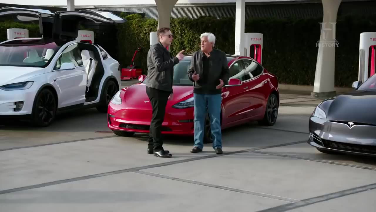 The Garage OF Jay Leno - Elon Musk