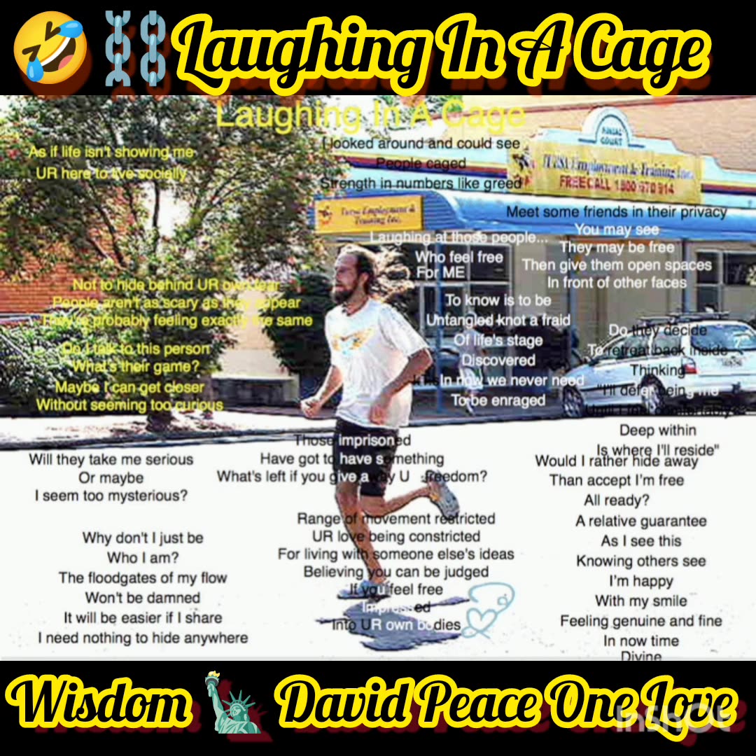 🤣⛓️ Laughing In A Cage | Wisdom 🗽 David Peace One Love
