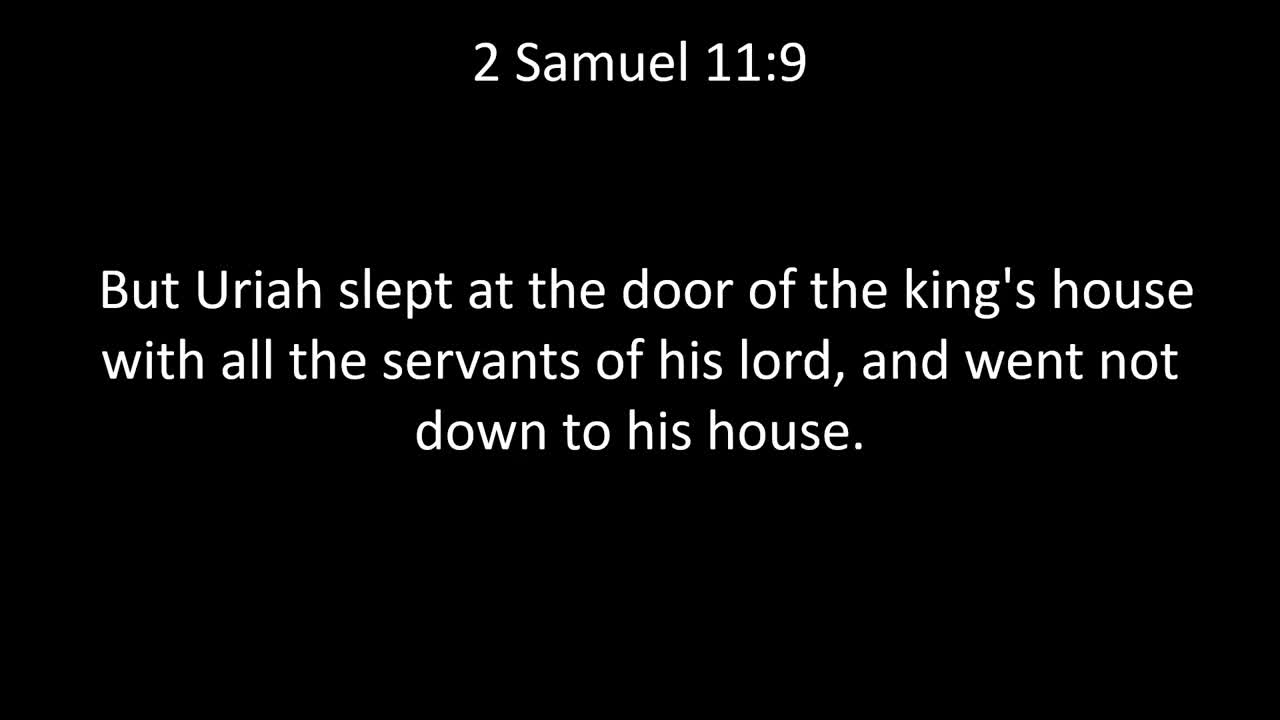 KJV Bible 2nd Samuel Chapter 11