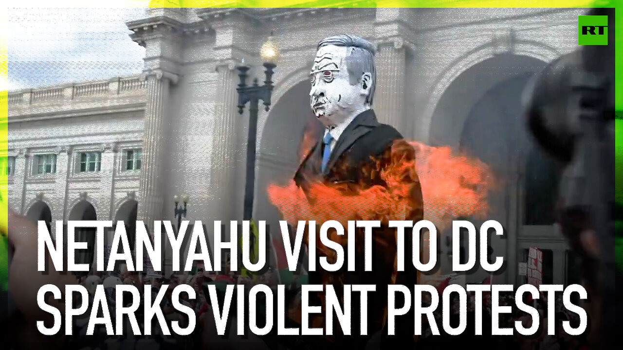 Netanyahu visit to DC sparks violent protests