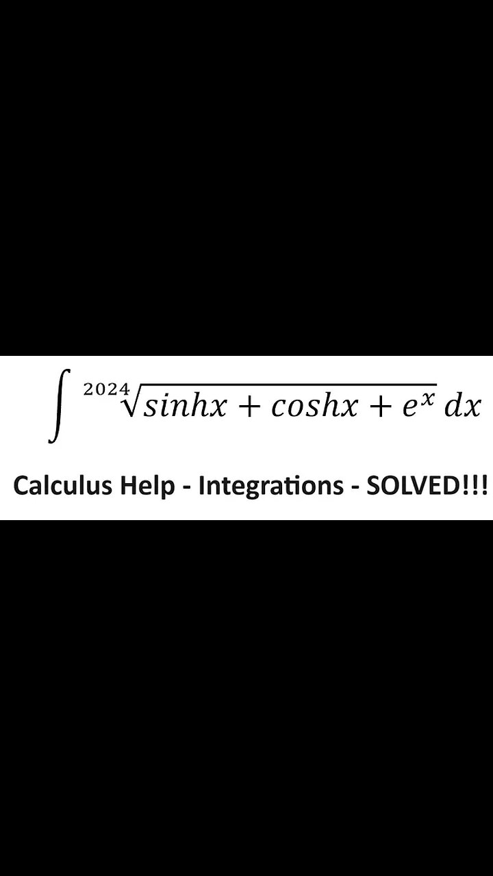 Calculus Help: The Hardest Integral for Calculus 1 for Students: ∫ √ ...