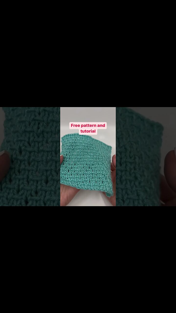 Make the dashes stitch with my video tutorial. #knitting #knittutorial #knitstitchpattern