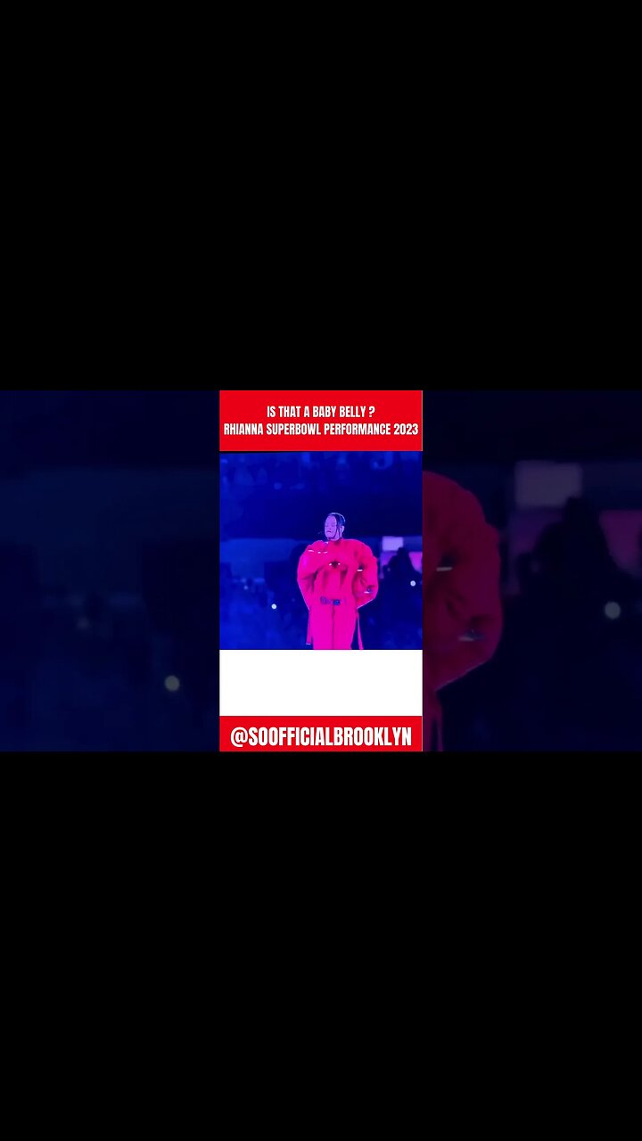 IS THAT A BELLY ? #viral #shorts #pregnant #rhianna #superbowl