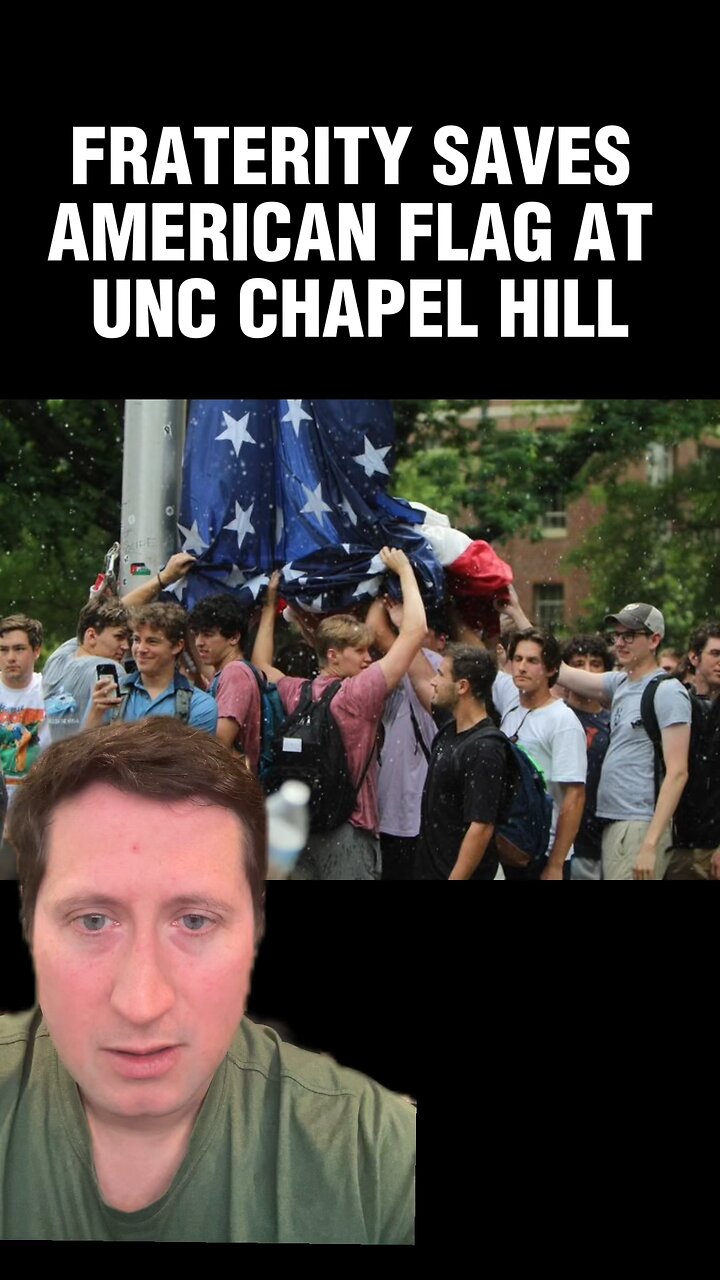 Fraternity saves USA flag at UNC Chapel Hill 🇺🇸