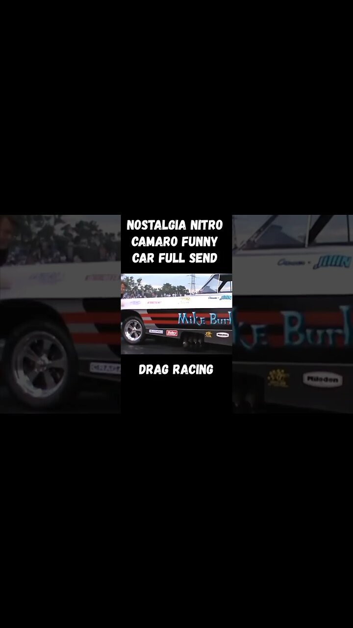 Epic Nostalgia Nitro Camaro Funny Car Full Send Drag Racing! #shorts