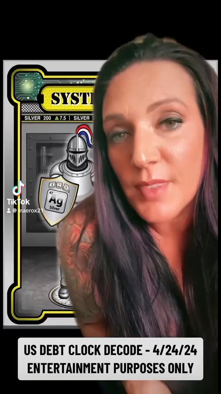 US DEBT CLOCK DECODE - 4/24/24 SYSTEM RESET Trump reposted pic of him ...