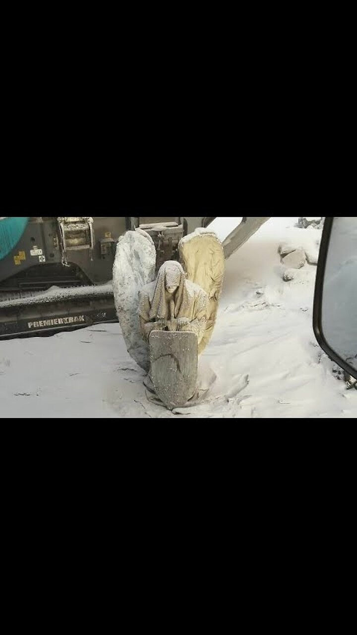 Mysterious Angel Statue Found In Russia