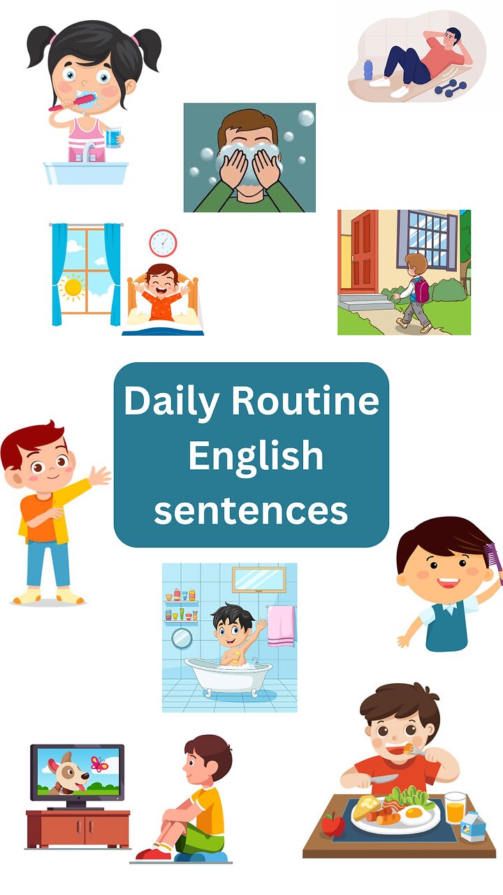 💥 Daily routine english sentences 💥