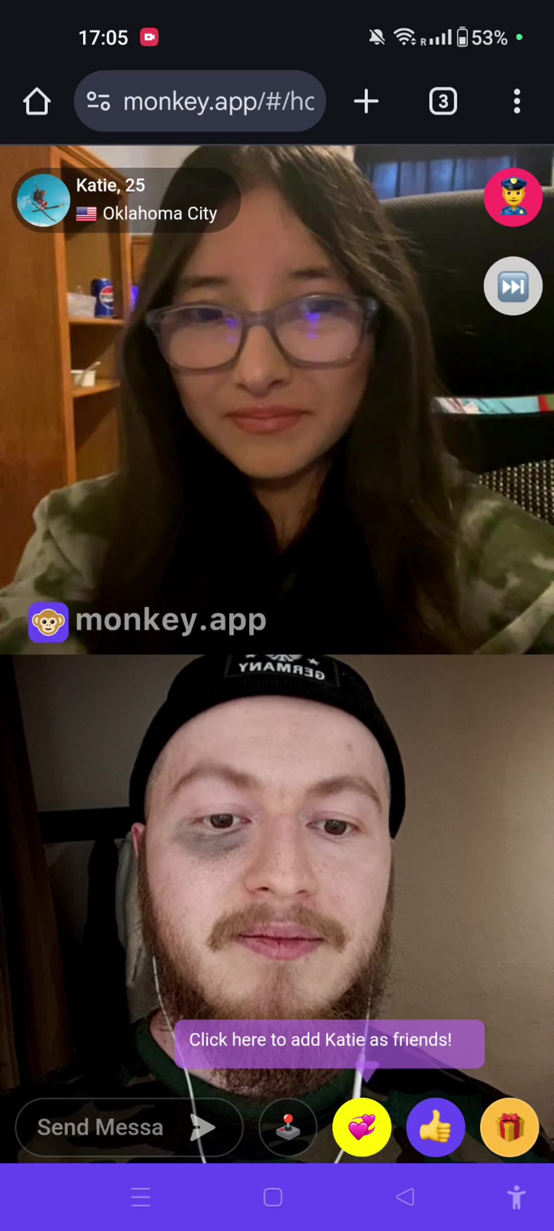 Asian American looking Girl - Monkey App, Ome tv, Omegle Pickup Rizz
