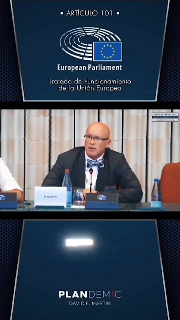 En el Parlamento europeo, diputado David F. Martin, líquida a la OMS