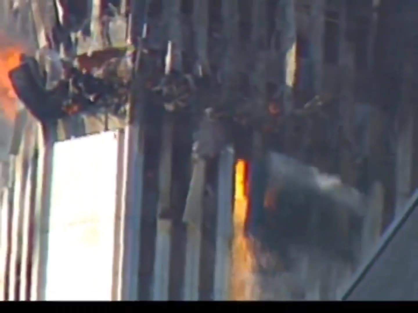 Thermite device spewing molten iron from South Tower before it was ...