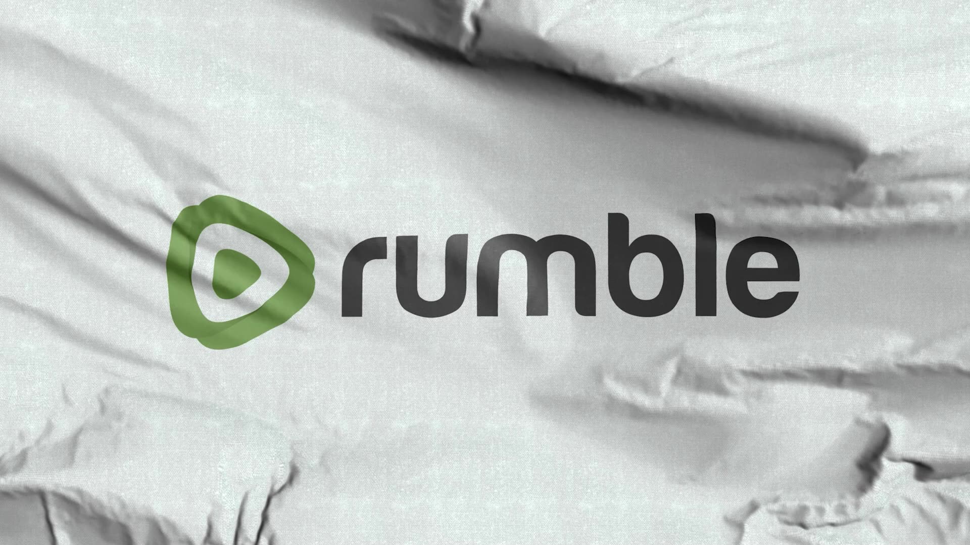 Rumble Logo Flag Waving Background Motion Graphic Loop Animation ...