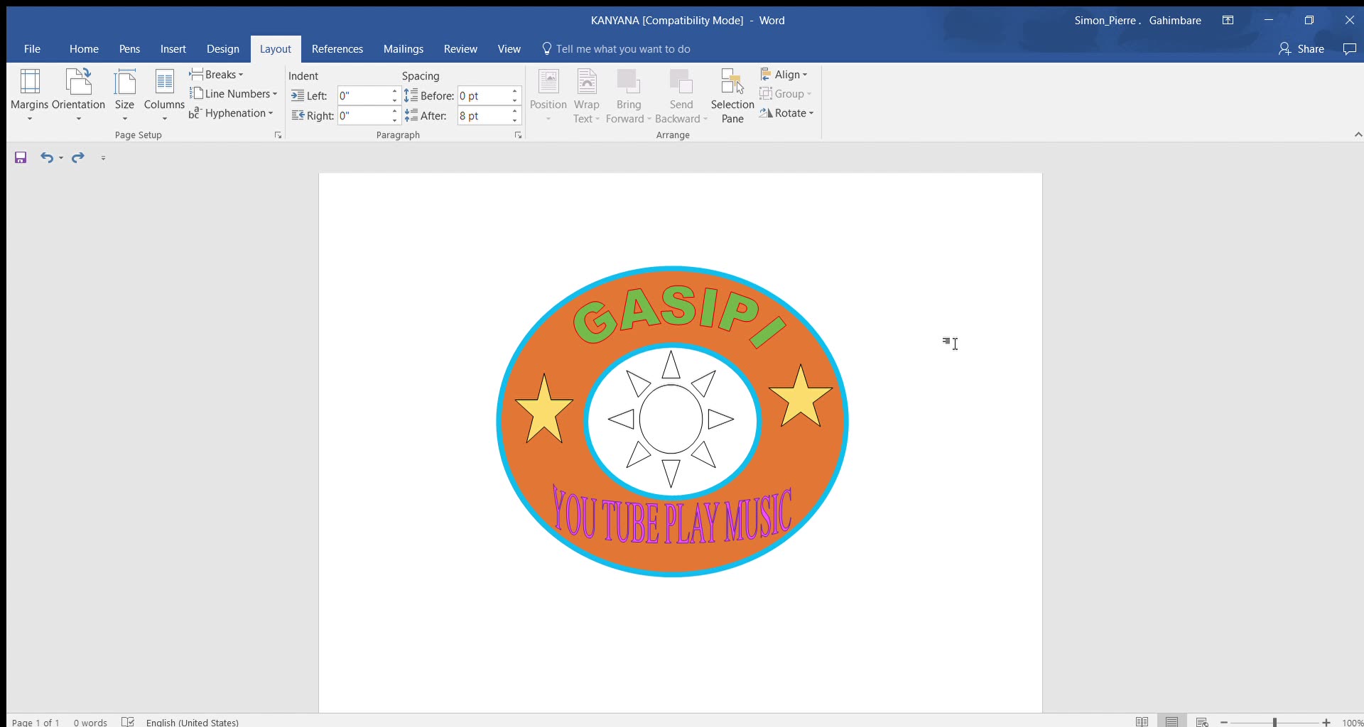 How to create a logo by using ms word