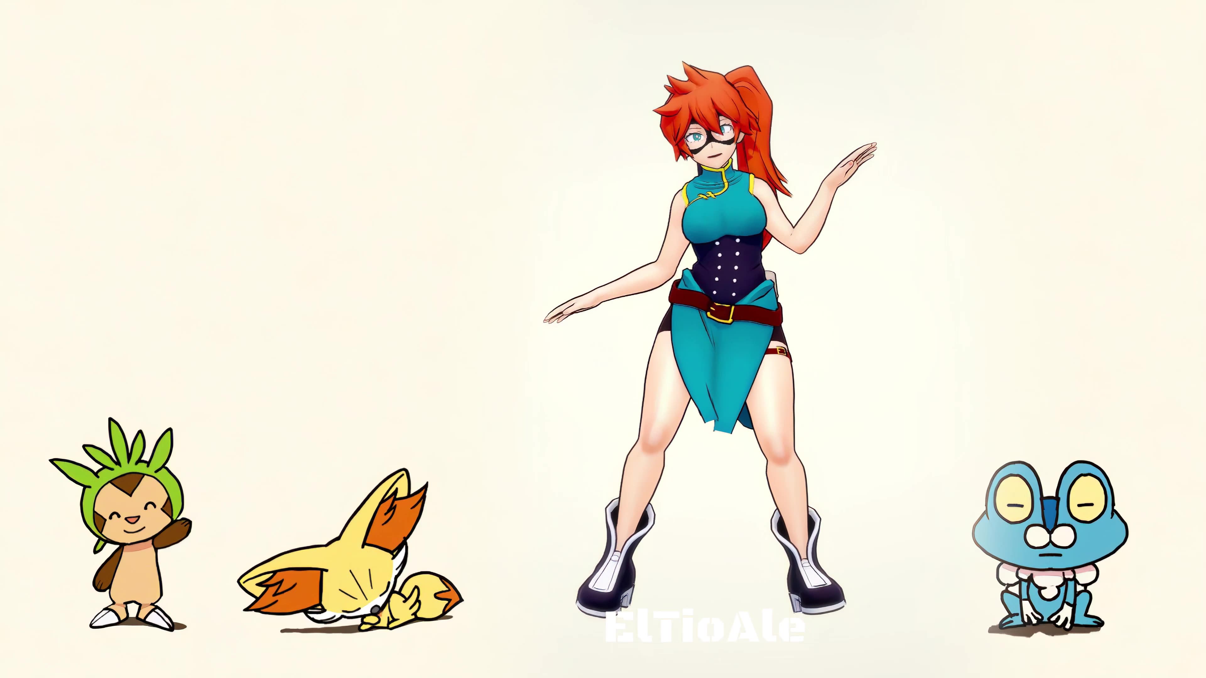 Itsuka Kendo My hero Academia Pokémon dancing POKÉDANCE #mmd #Itsuka # ...