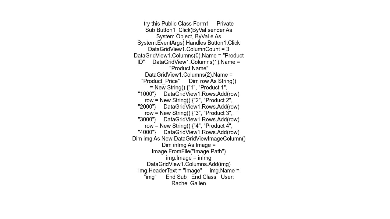 How To Add The Image And Text In Datagridview Cell 6899