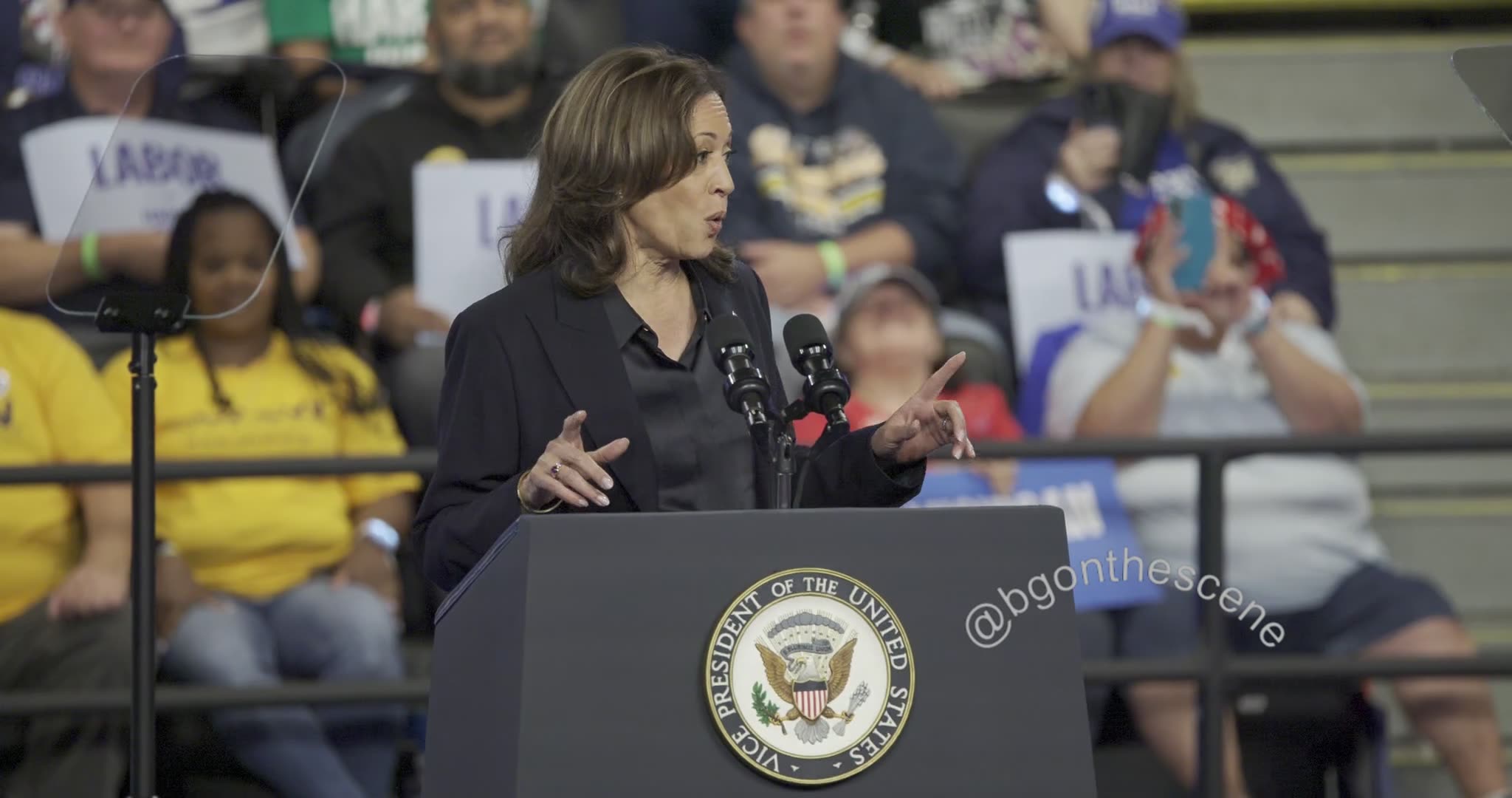 Kamala Harris Speaks at Campaign Rally in Flint, Michigan
