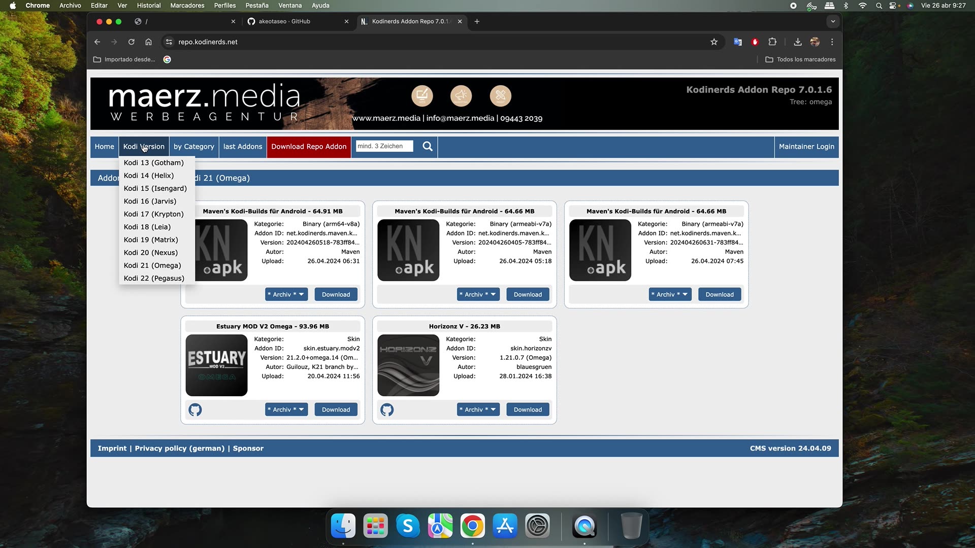 Kodi skin Estuary mod v2 parte 1