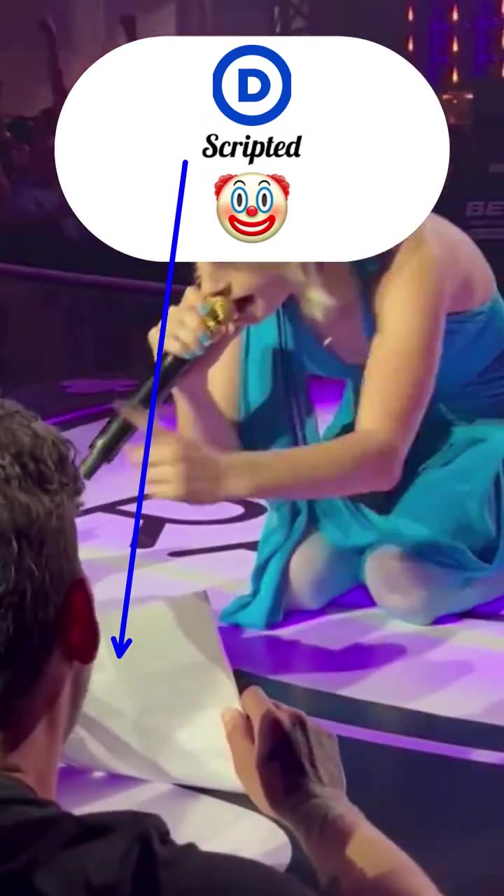 Singer called reading from a script for her Trump rant