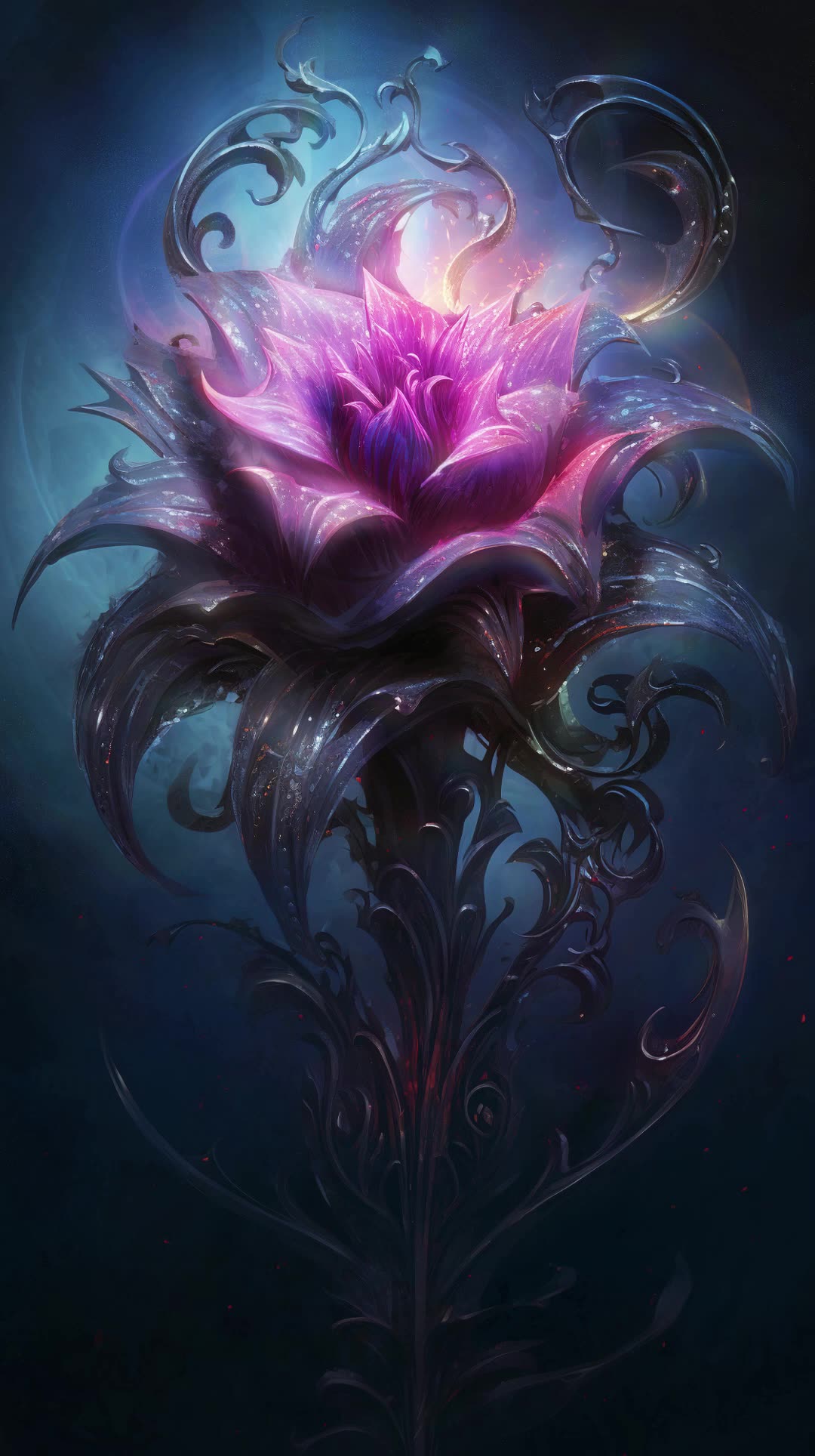Magical Flower | Fantasy Flower | Gothic Art | Digital Art | AI Art # ...