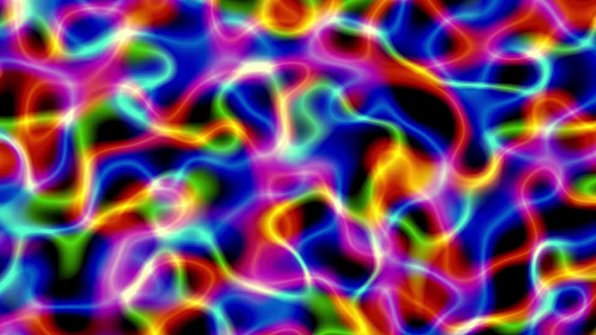 Colorful Rainbow Drift Line Background Loop Animation Motion Graphic ...