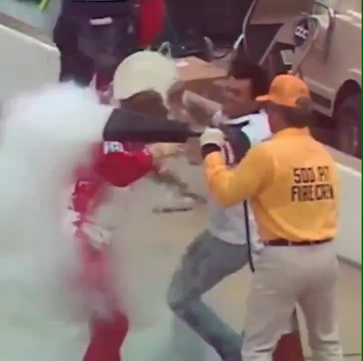 Invisible methanol fire at the 1981 Indianapolis 500