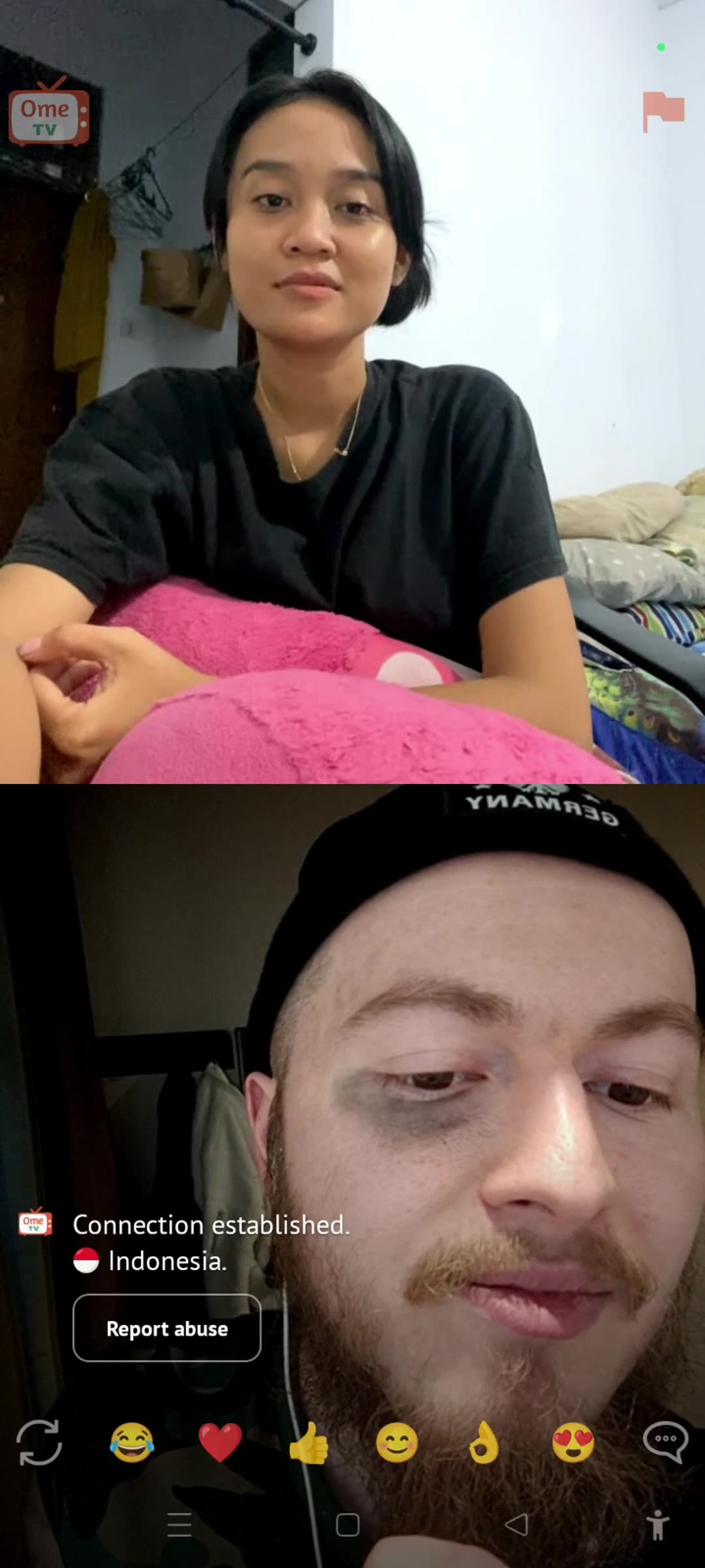 Rizzing Indonesian Girl - Monkey App, Ome tv, Omegle Pickup Rizz