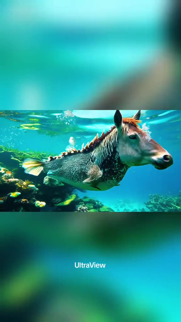 Fish with a donkey head