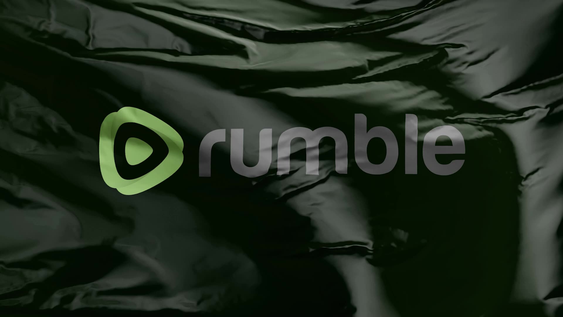 Rumble Logo Flag Waving Background Motion Graphic Animation Loop Video ...