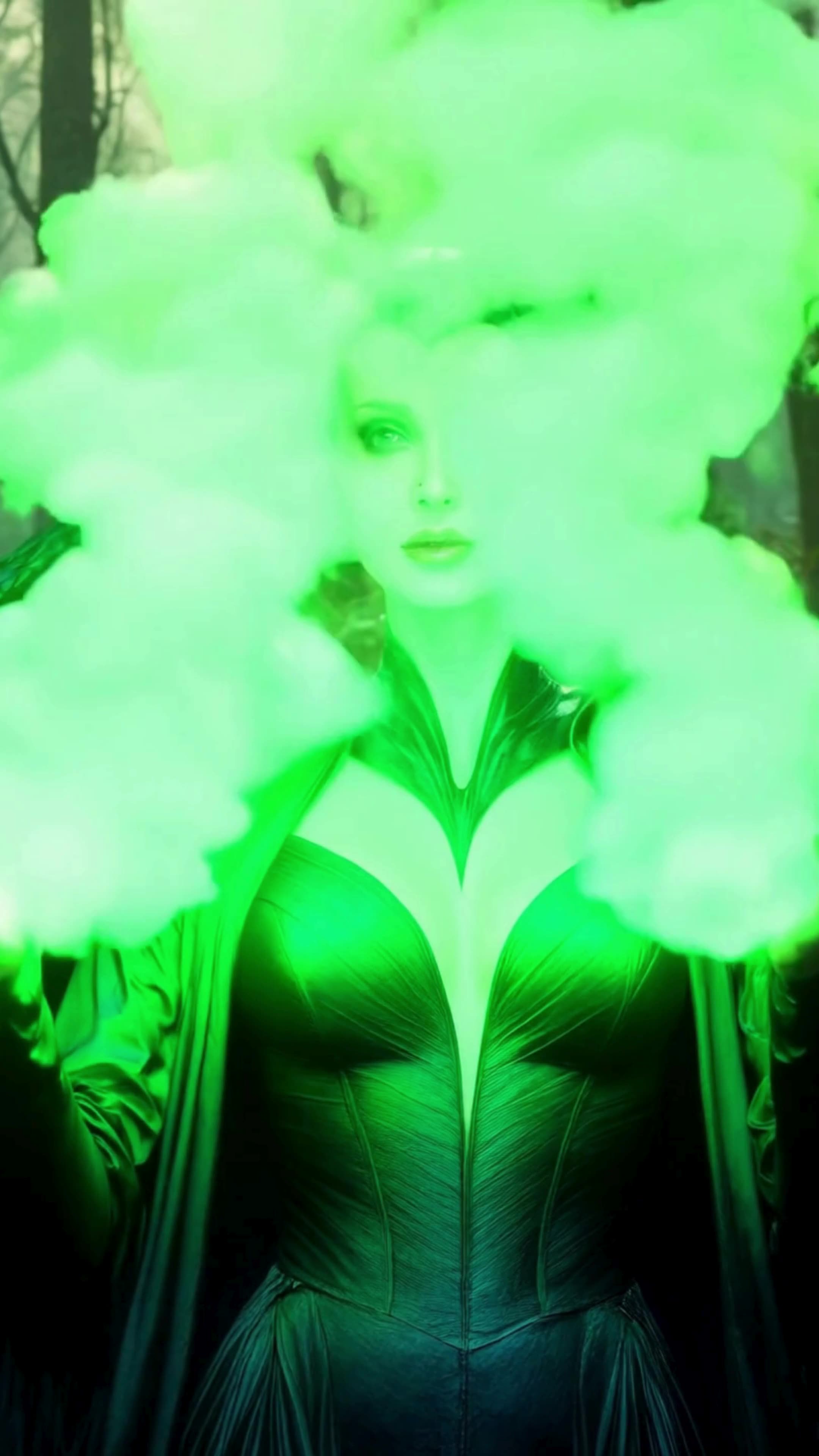 Realistic Maleficent Green Fire Motion Test