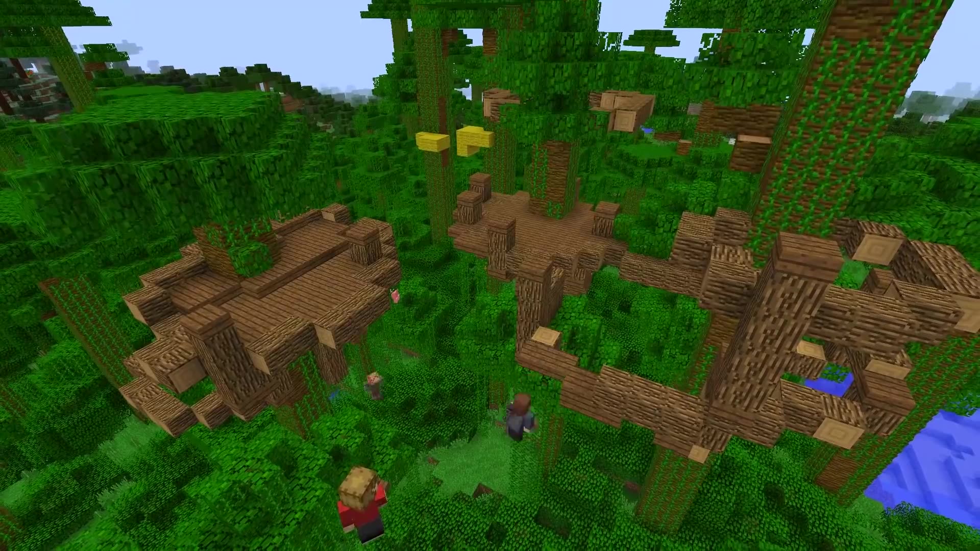 How to make a Minecraft JUNGLE Town!