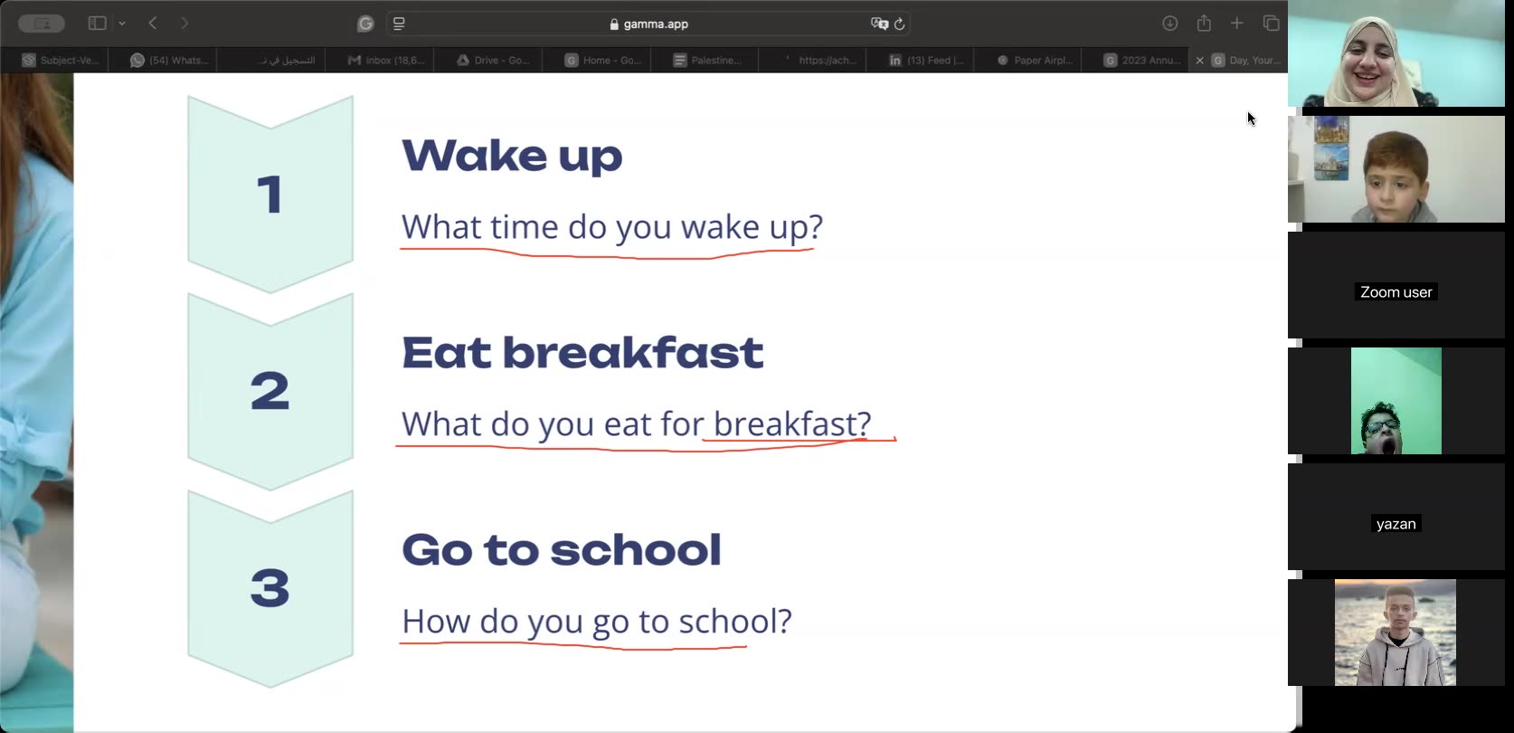 Daily Routine Class 5