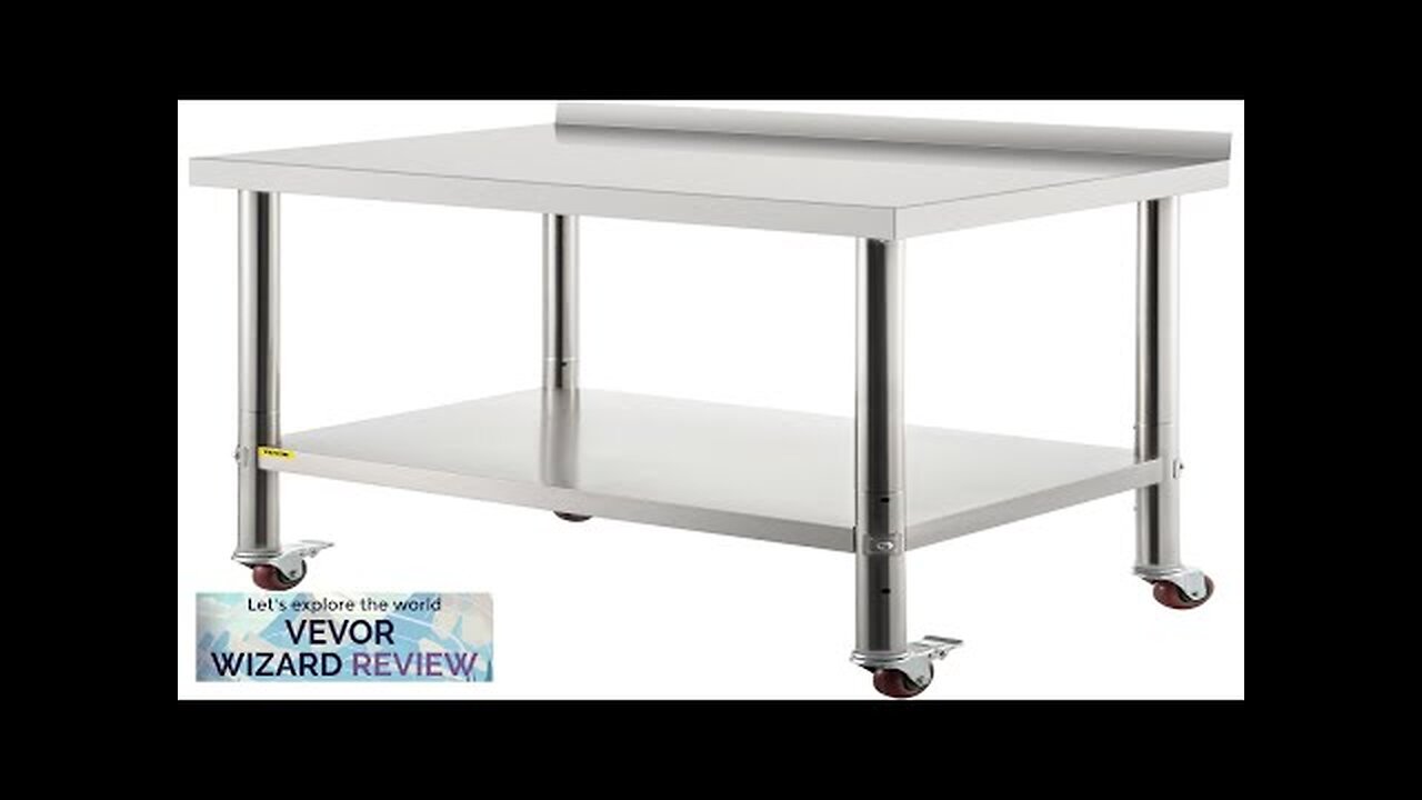 VEVOR Stainless Steel Prep Table 30 x 24 x 35 Inch 440lbs Review