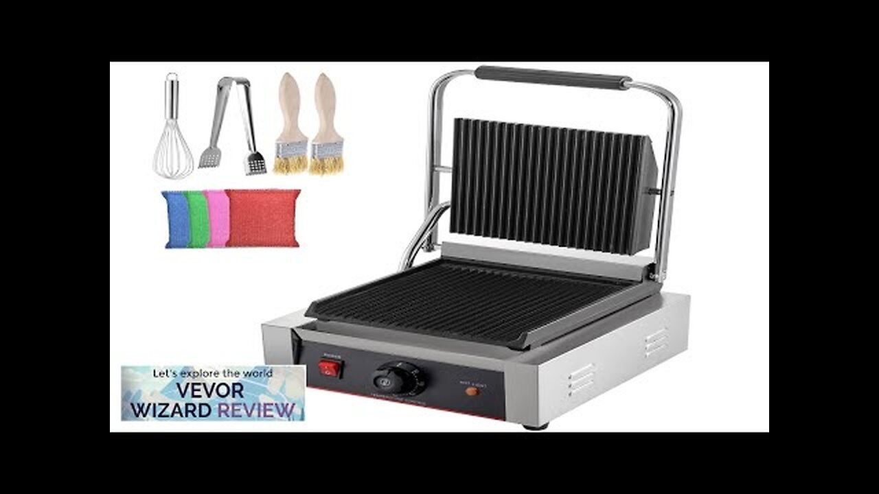 Sandwich Bread Toaster Press Maker Electric Bread Grill 1800W Review