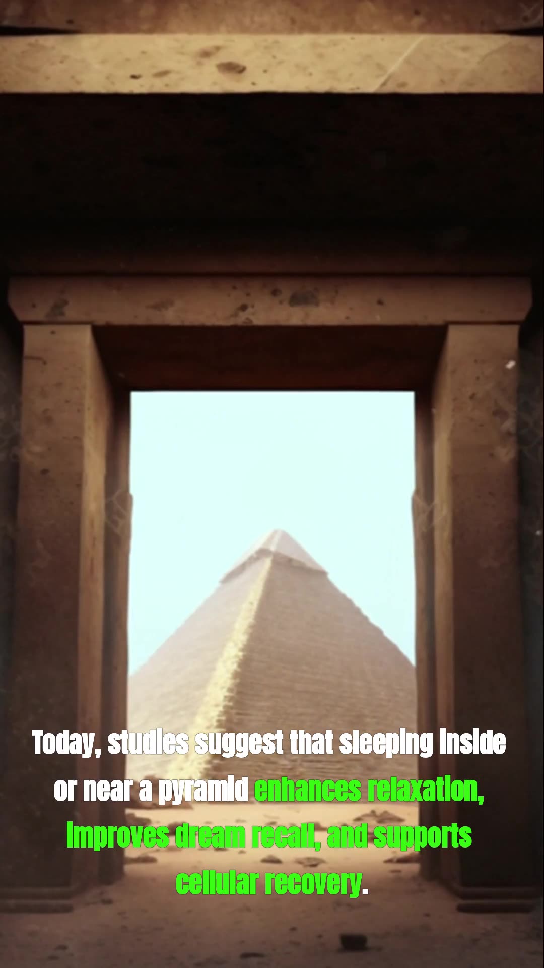 PYRAMIDS AND SLEEP-UNLOCKING DEEP REST AND REGENERATION