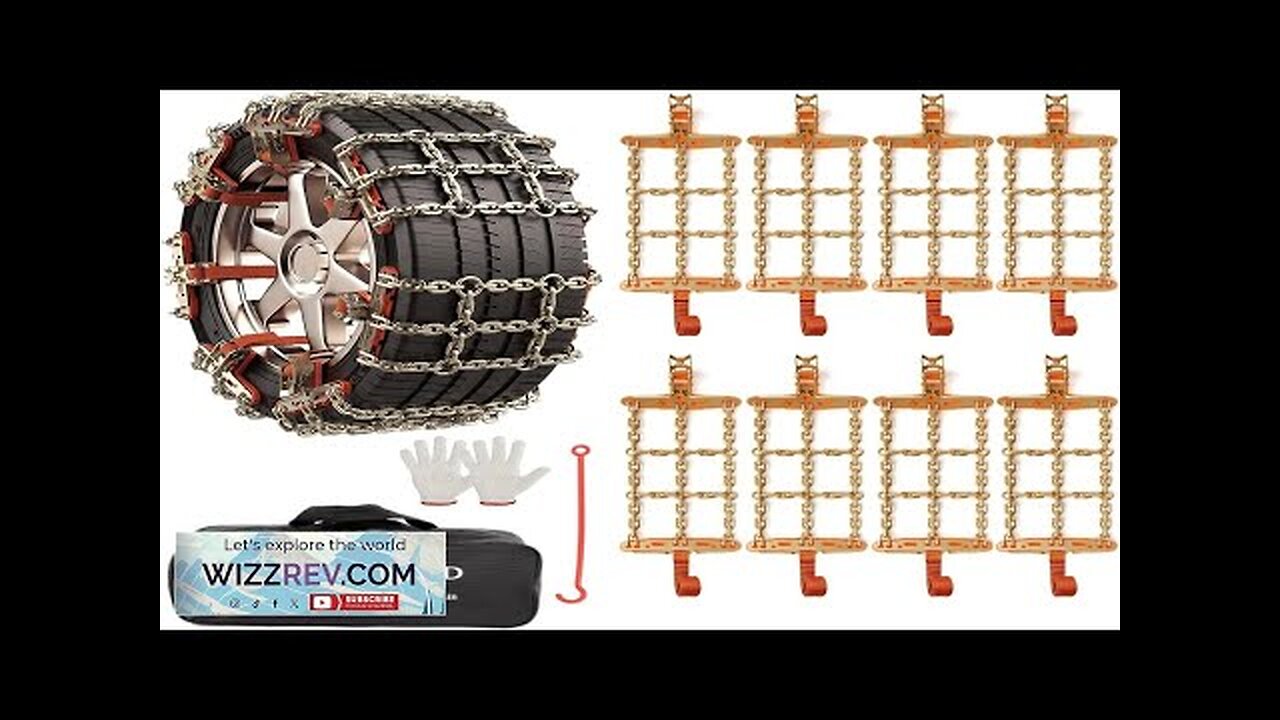 Snow Chains8 Pack Tire Chains for Car Pick Up Trucks and SUV Review