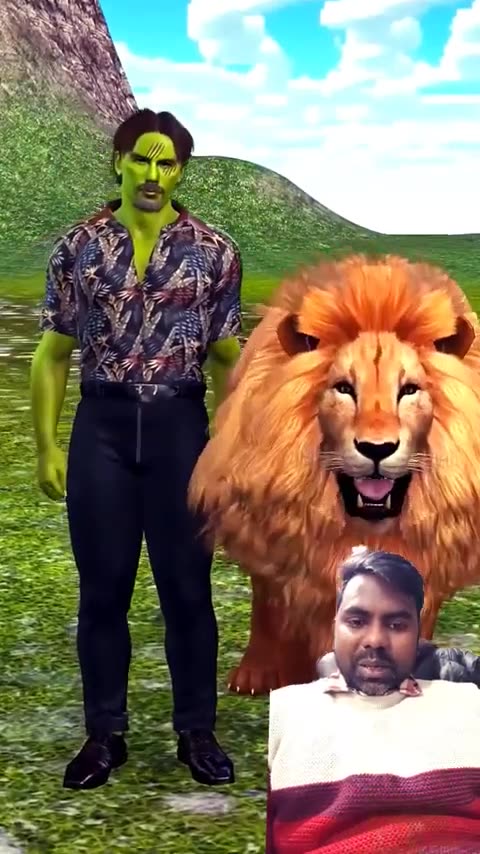 Daina ke pass shrer or hathi hai