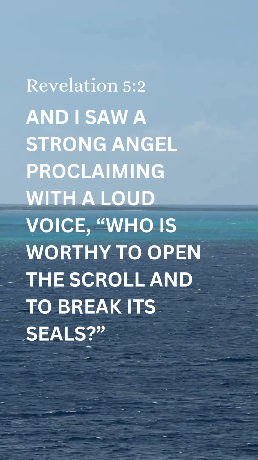 Daily Inspirations from God Revelation 5:2 | Devotion