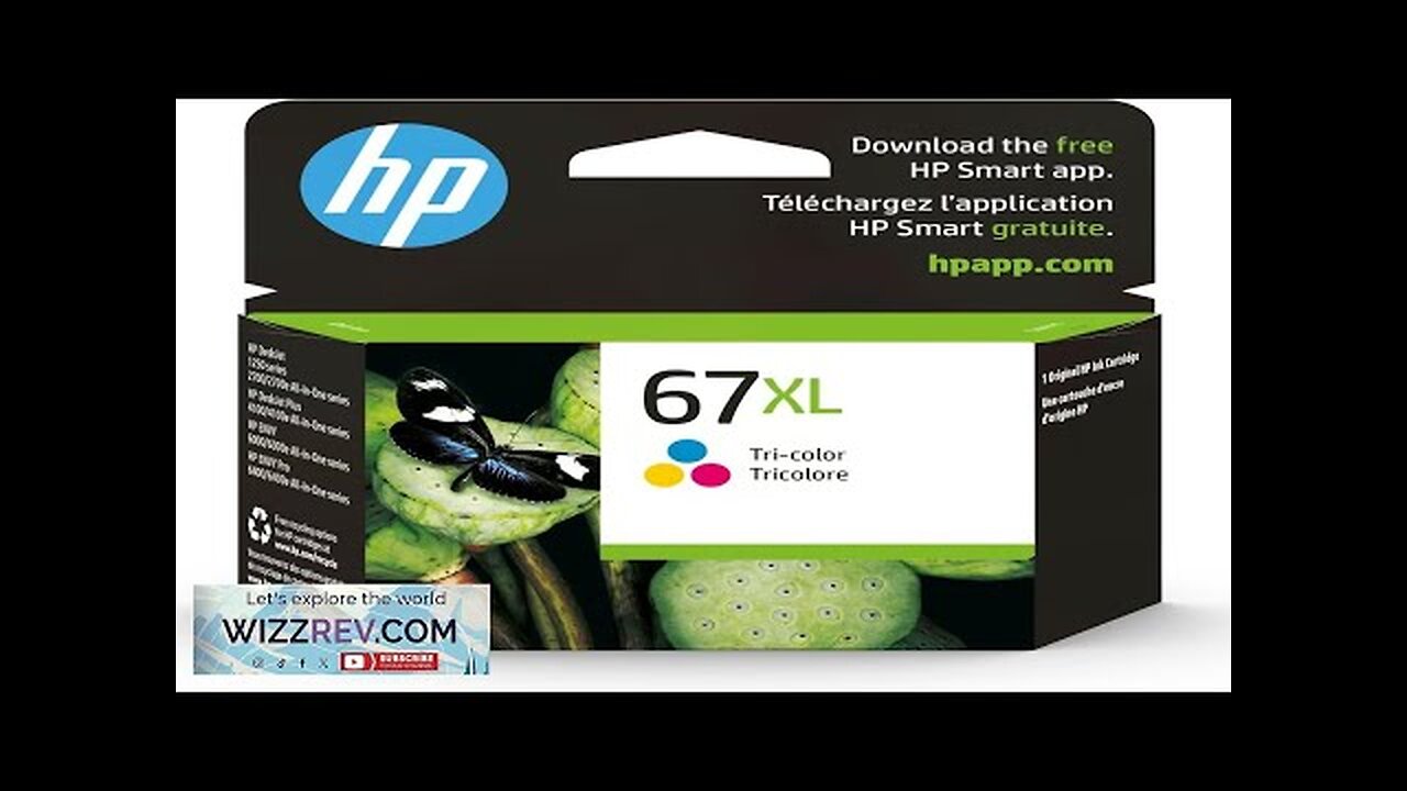 HP 67XL Tri-color High-yield Ink Cartridge Works with HP DeskJet 1255 ...