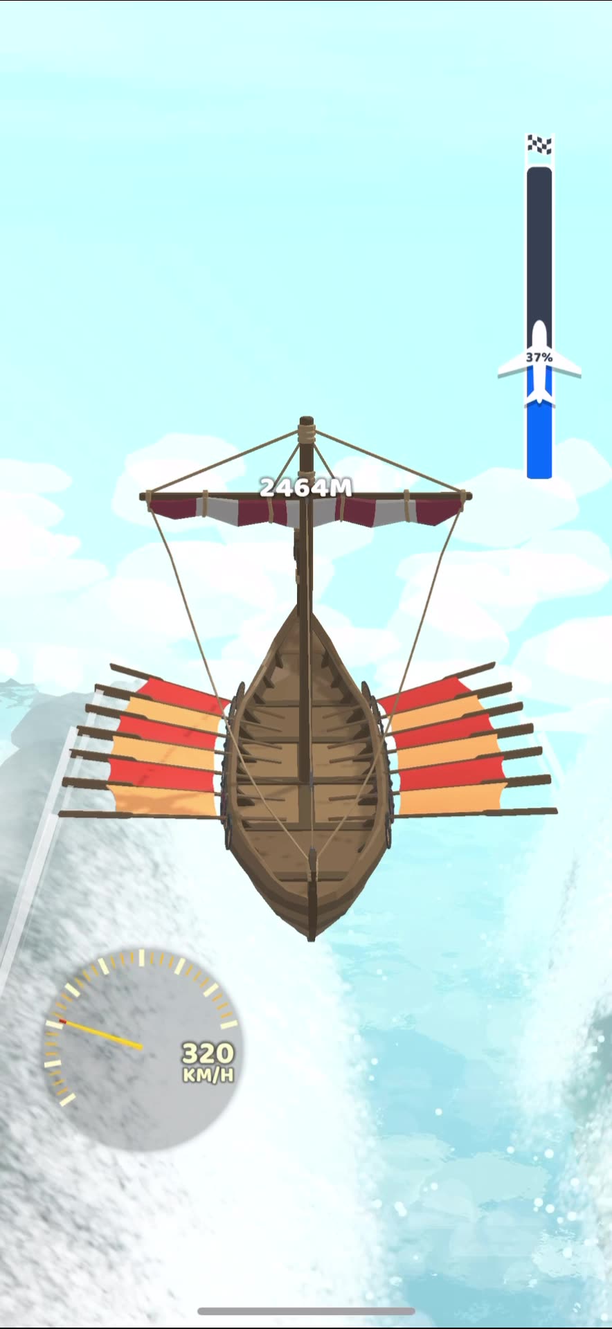 Flying Sail Boat: Full Flight