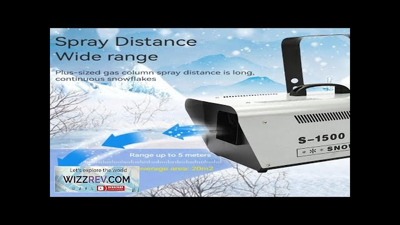 Wireless remote control snowflake machine 1500W DJ Snow Machine For ...