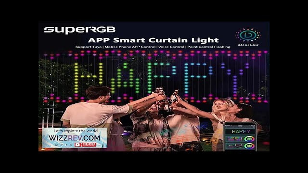 App Curtain String Light DIY Picture Text Display Led Fairy Light ...
