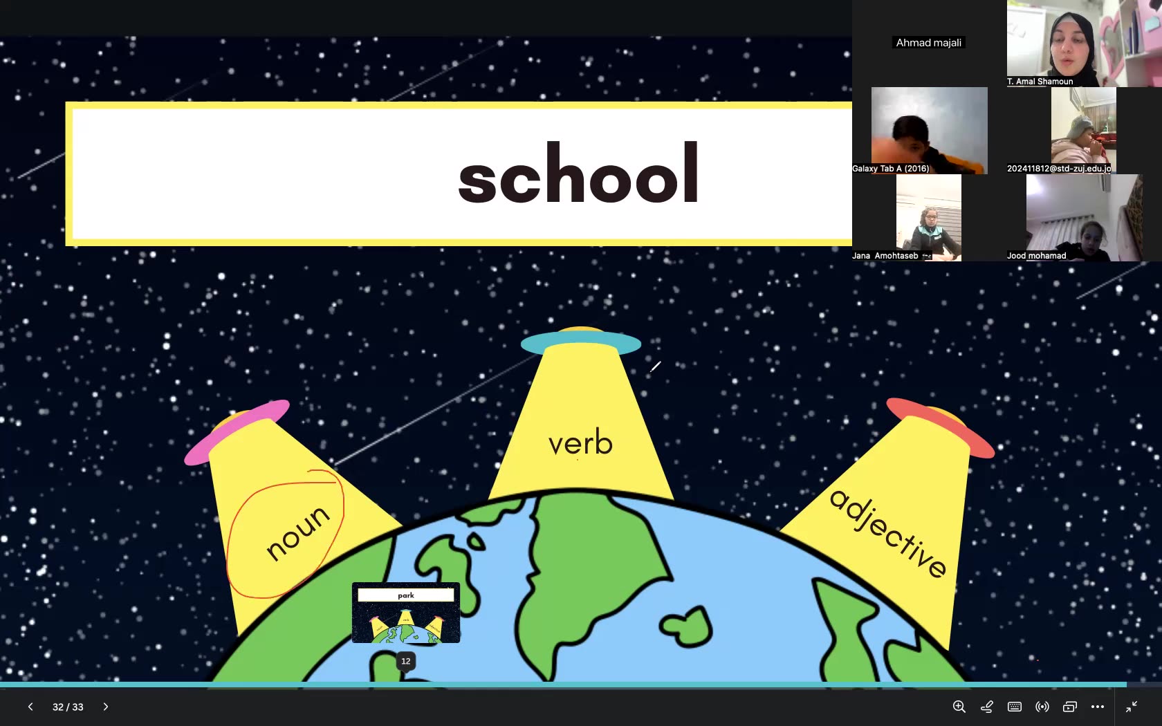 Parts of Speech (Noun, Verb, Adjective) Class 9
