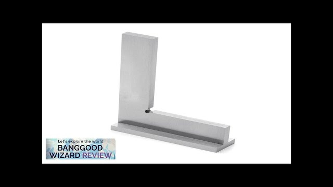 DIN875-2 100x70mm 90 Degree Angle Corner Square Ruler Wide Base Gauge ...