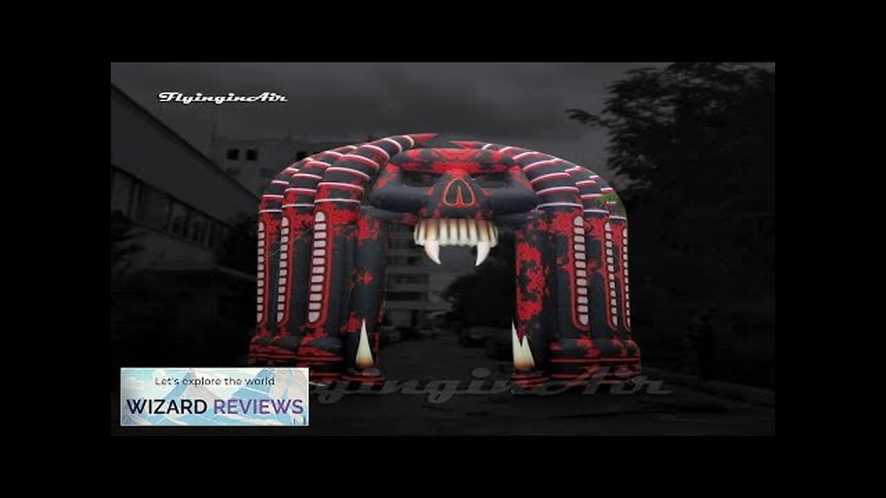 Outdoor Carnival Party Entrance Gate Inflatable Skull Structure Arch 6m ...