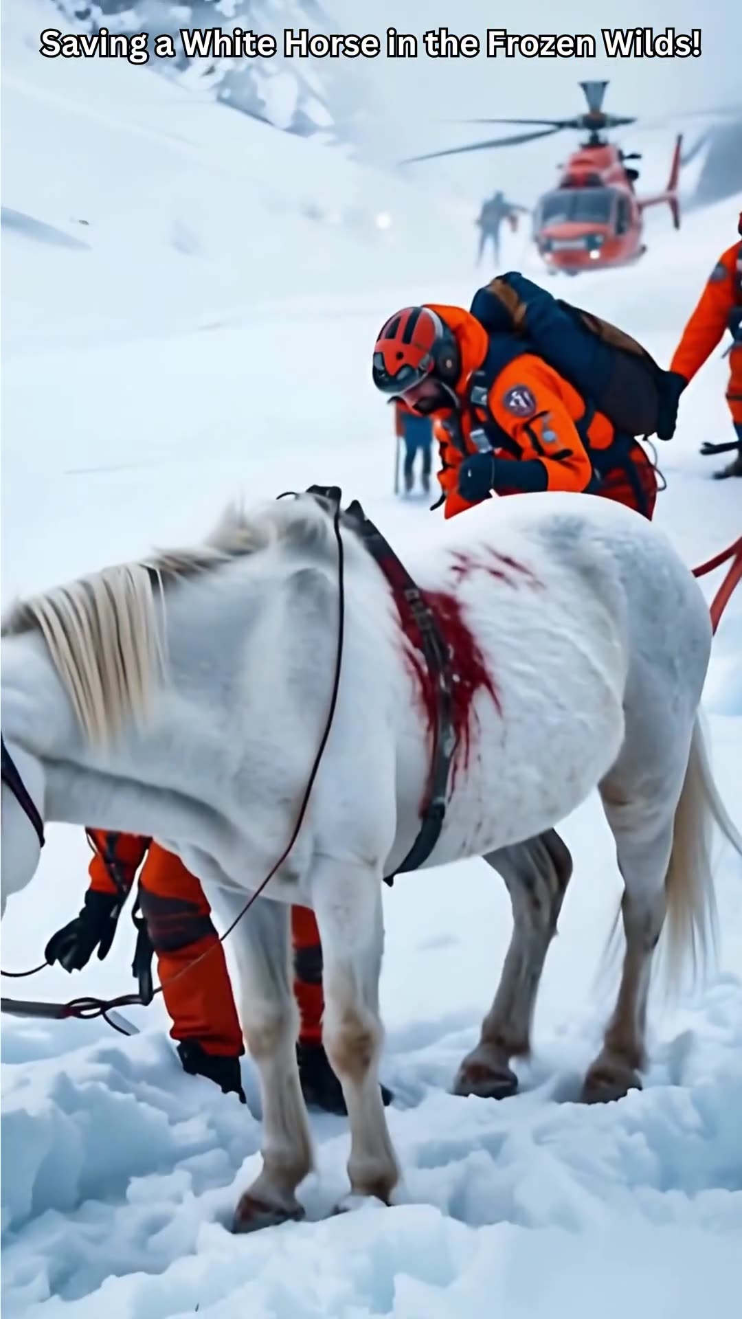 Incredible Rescue | Saving a White Horse in the Frozen Wilds!